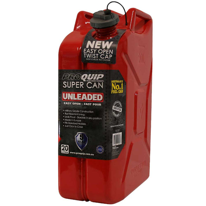 Super Can 20L Unleaded with Twist Cap | Outback HQ – OutbackHQ Shop